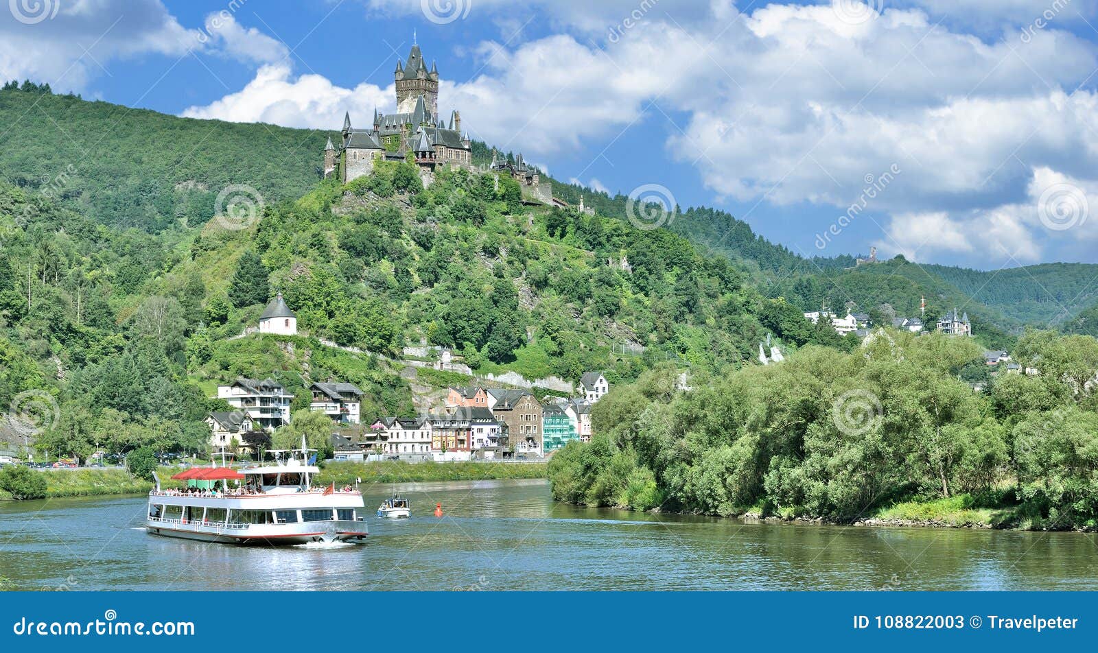 Cochem, Vale Do Rio De Mosel, Mosel, Alemanha Imagem de Stock - Imagem ...