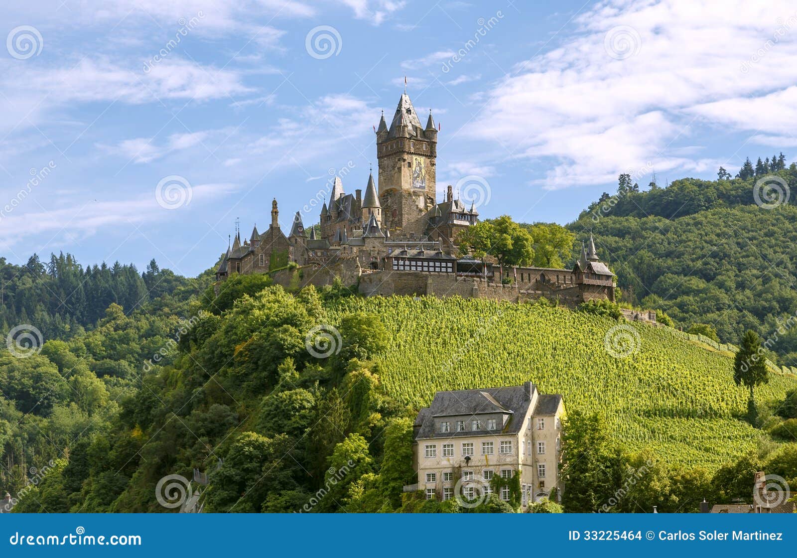 Cochen, Germany stock photo. Image of fortress, mosellereichsburg ...