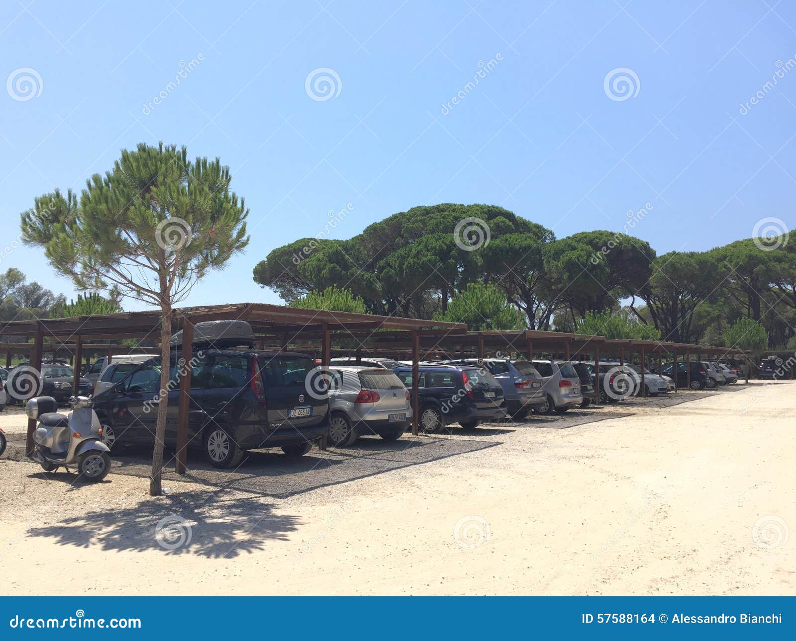 Coches Parqueados En El Campo Imagen de archivo editorial - Imagen de ...
