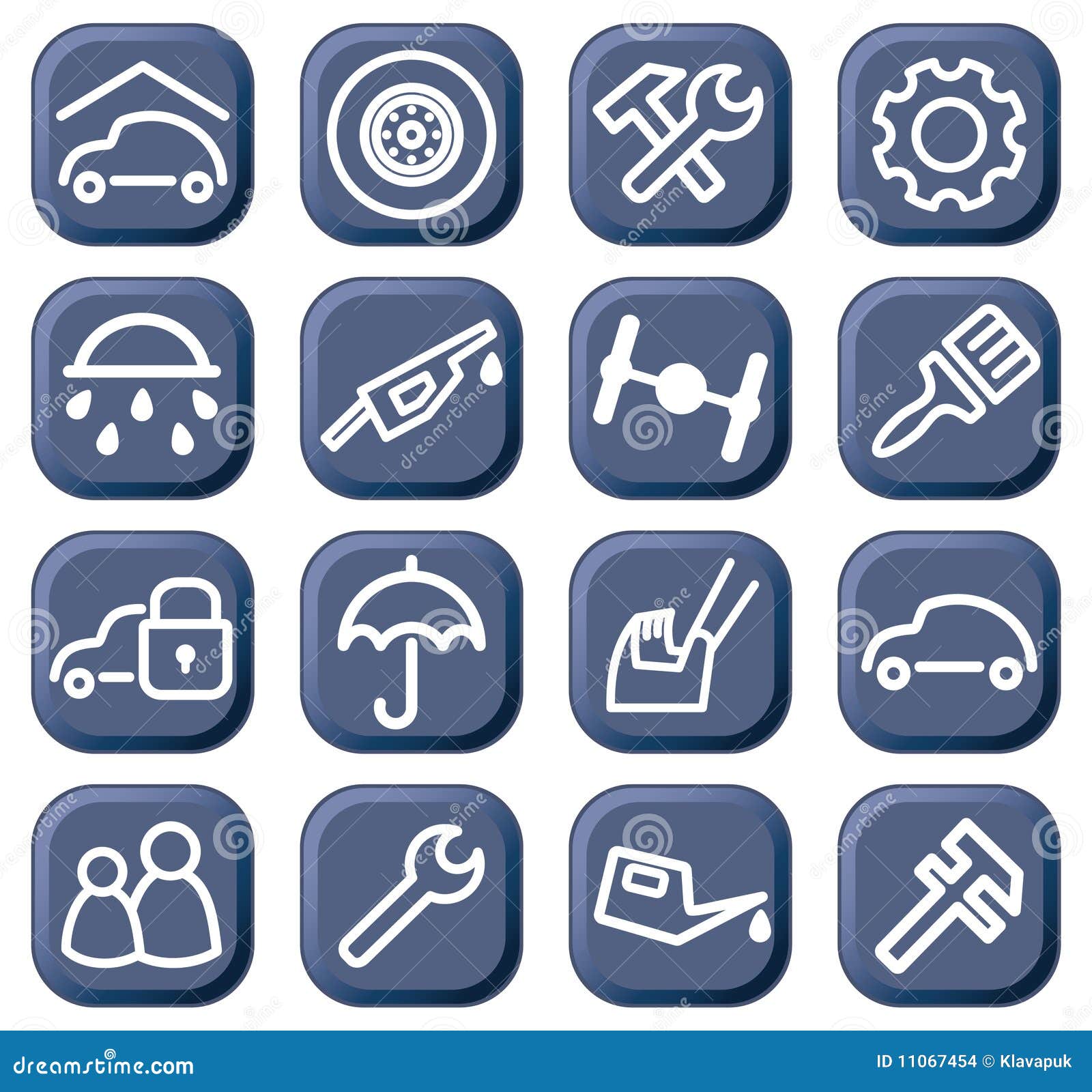 Coches y recambios ilustración del vector. Ilustración de icono - 11067454