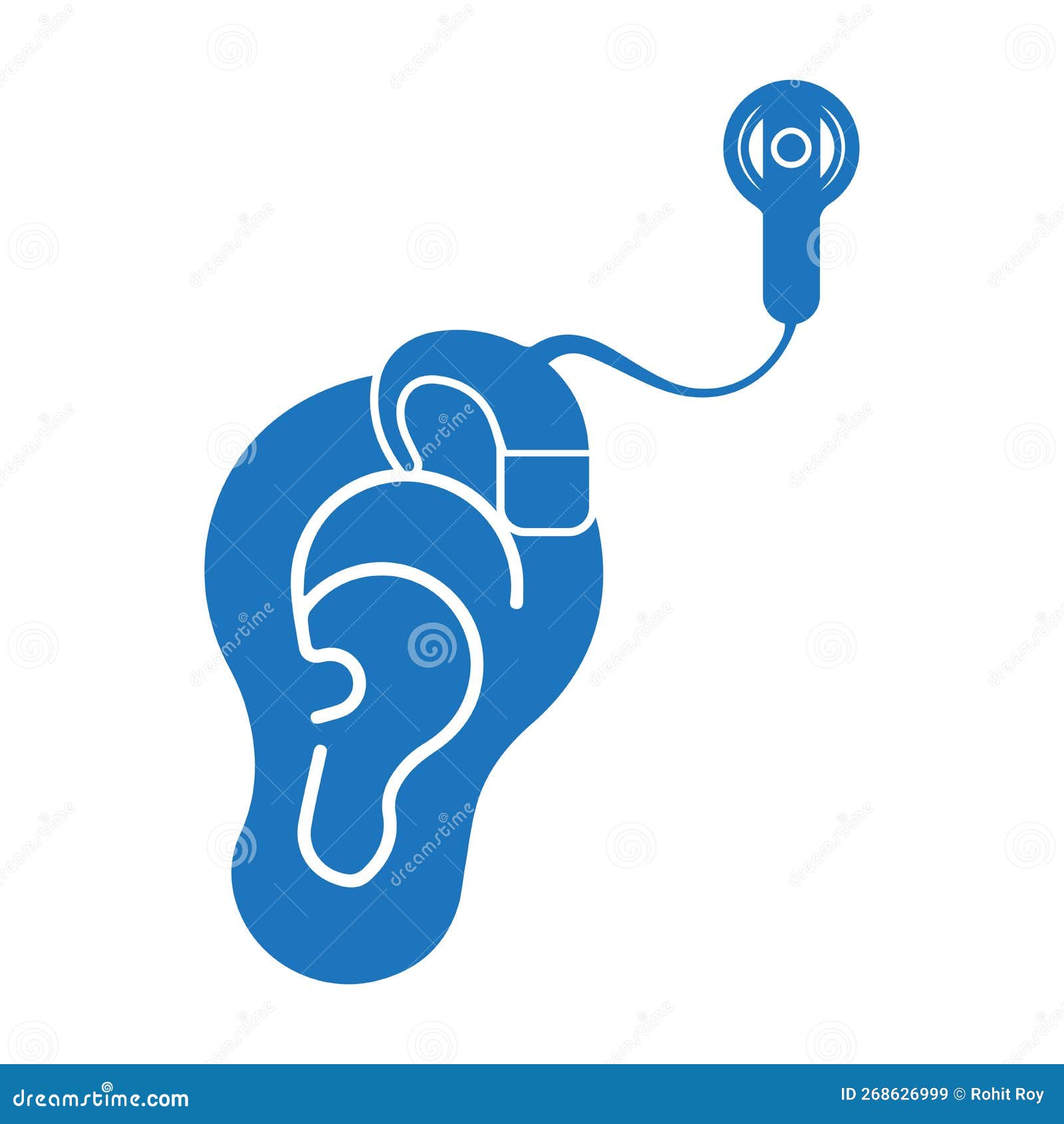 Cochlear, Cybernetics, Ear Icon Stock Illustration - Illustration of ...