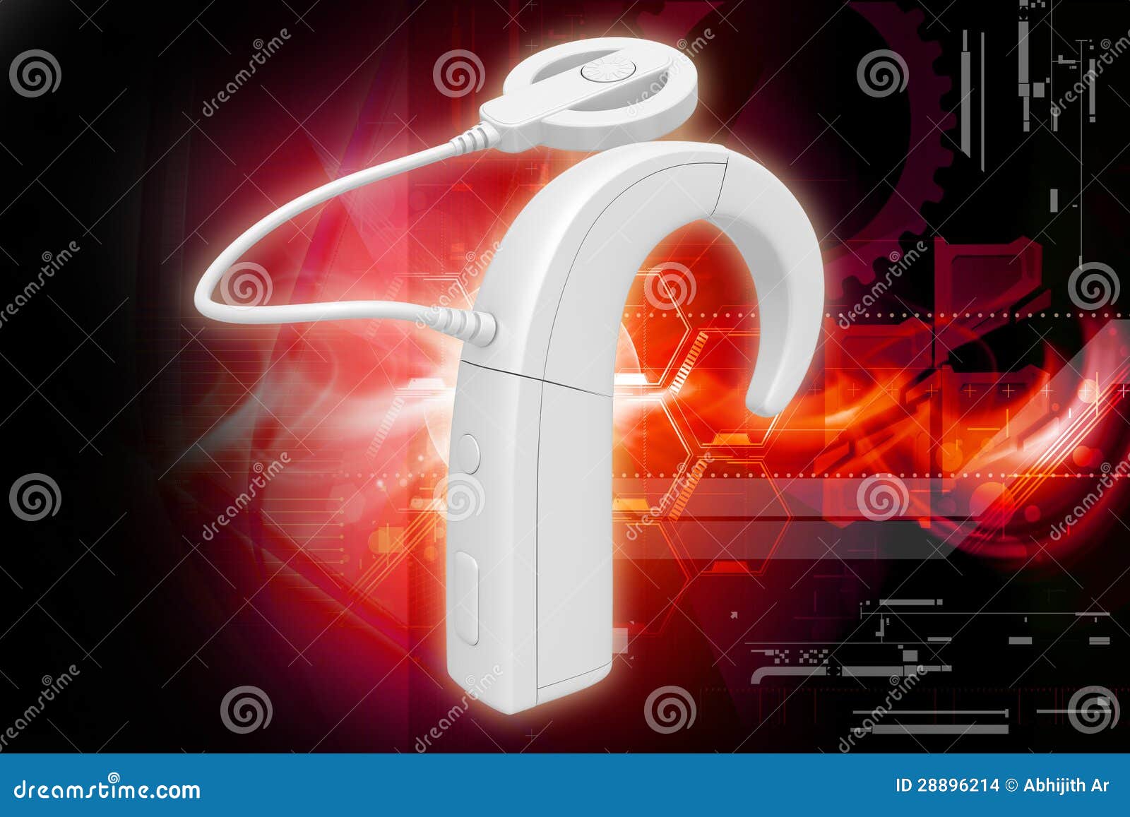 Cochlear Implant Diagram Medical Science Royalty-Free Cartoon ...