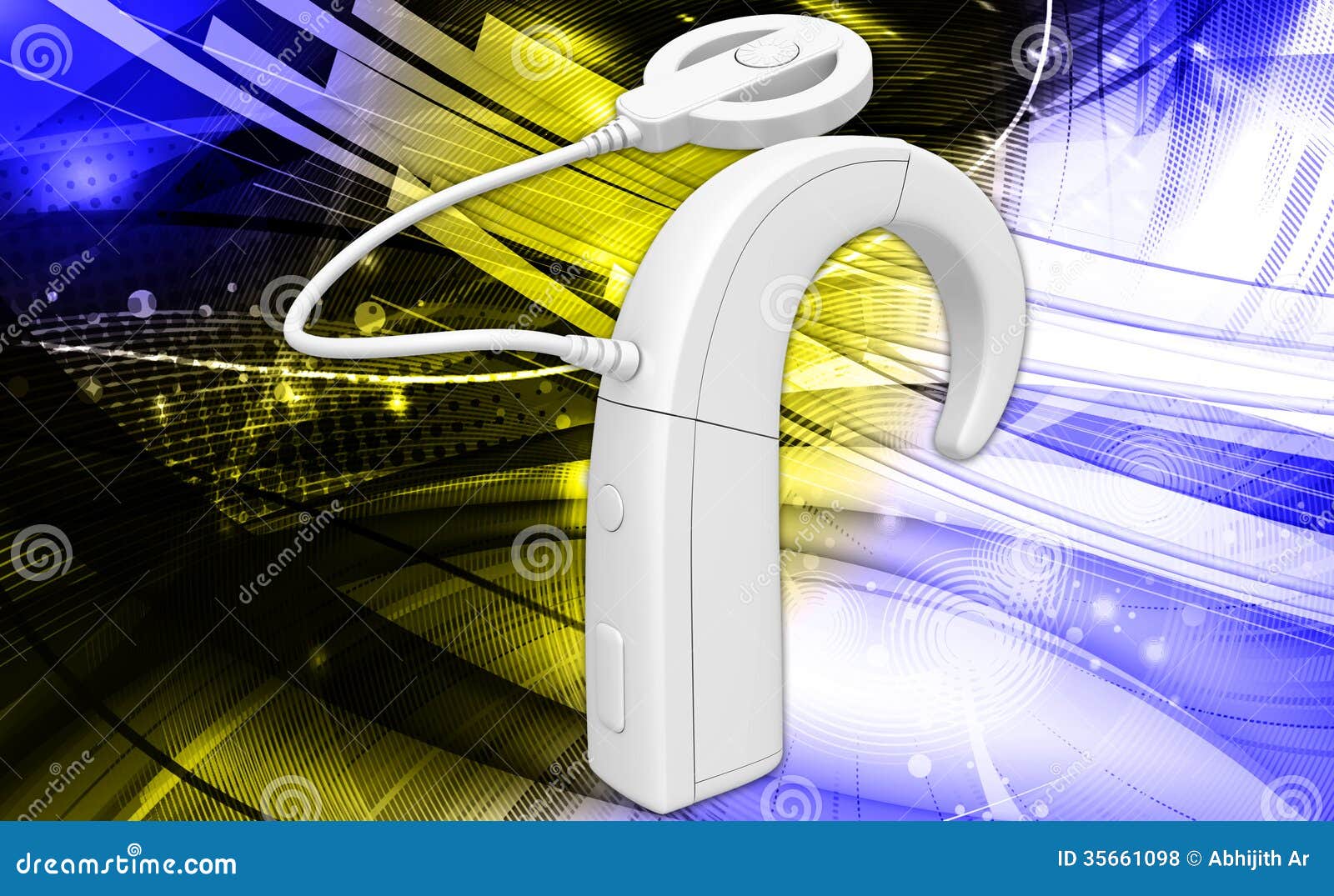 Cochlear Implant Diagram Medical Science Royalty-Free Cartoon ...