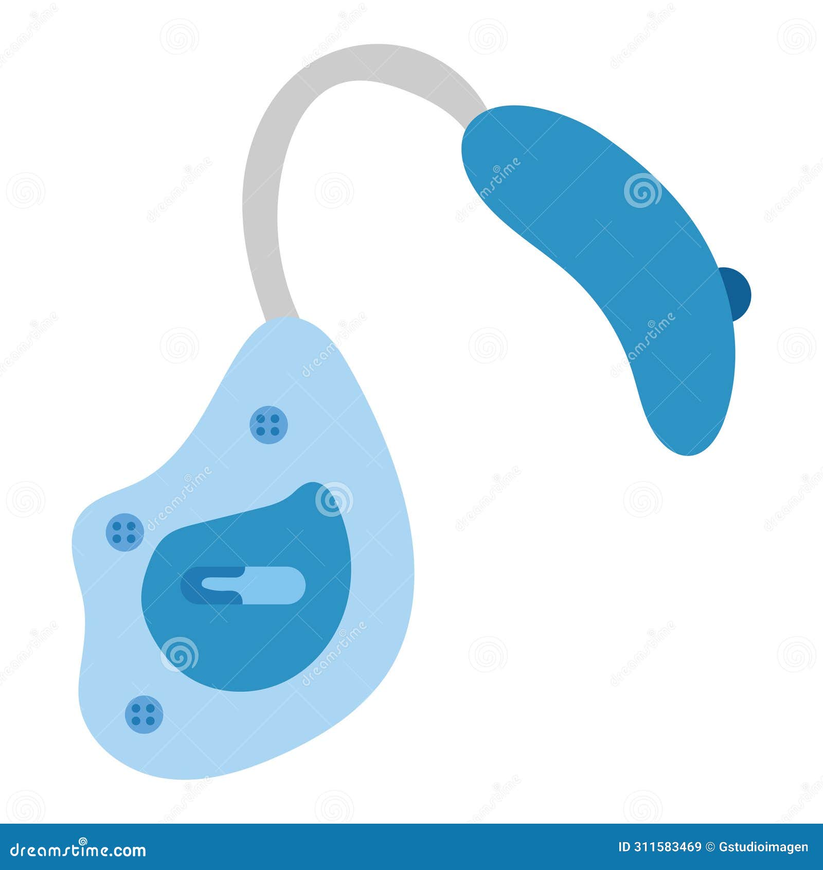Cochlear Implant Technology Stock Illustration - Illustration of ...