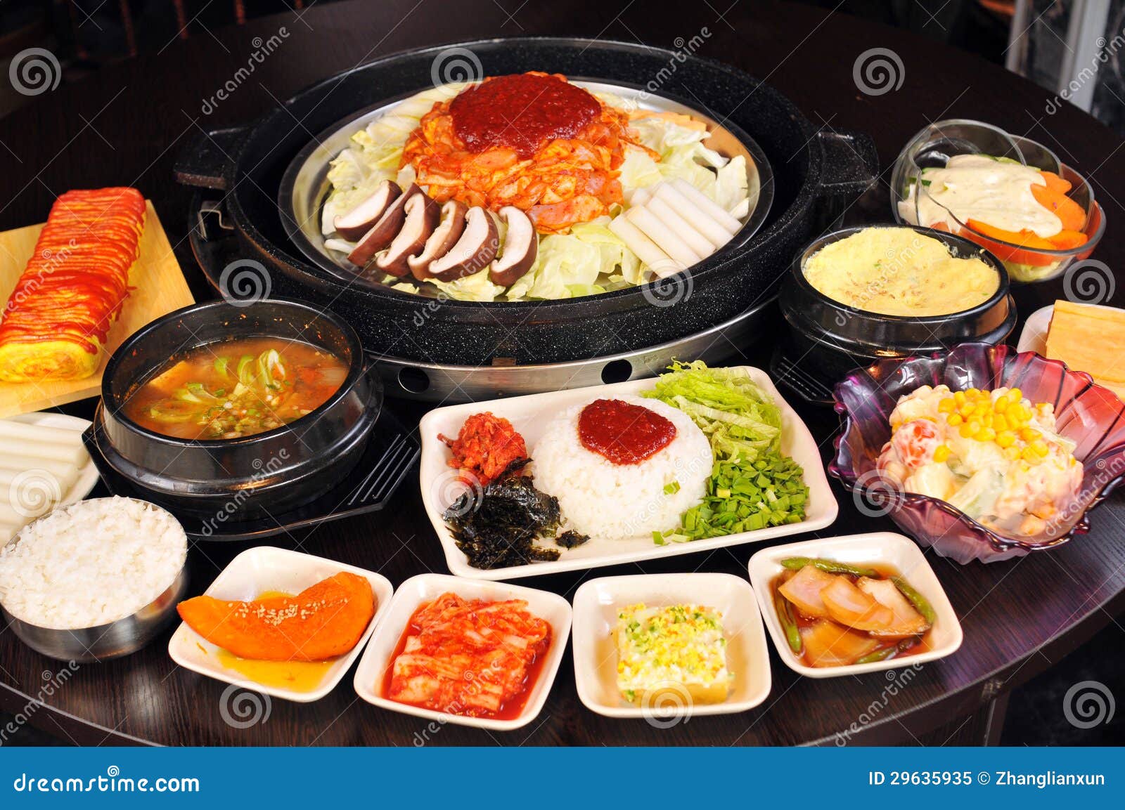 Cocina coreana imagen de archivo. Imagen de sopa, restaurante - 29635935