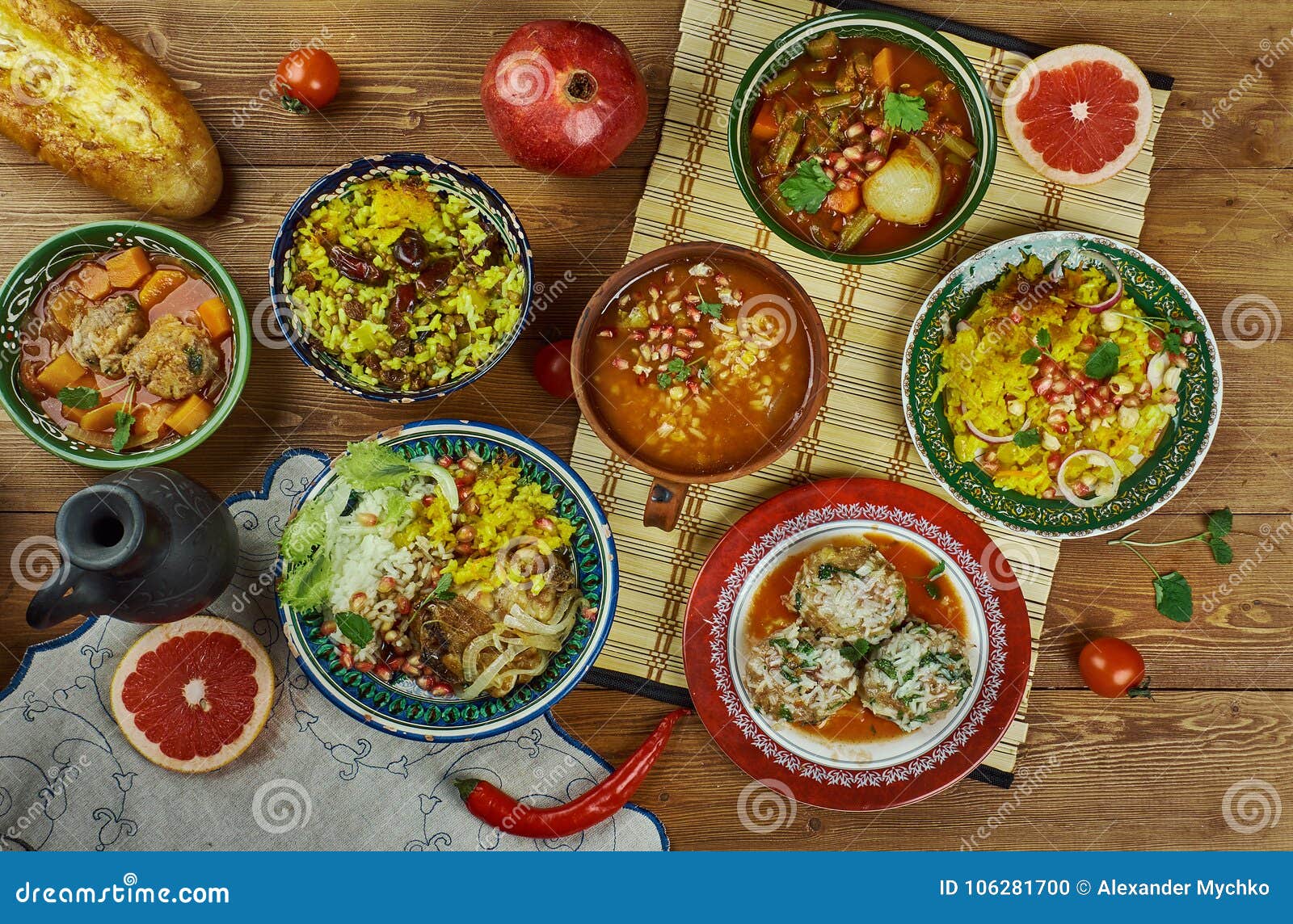 Cocina iraní foto de archivo. Imagen de comida, asia - 106281700