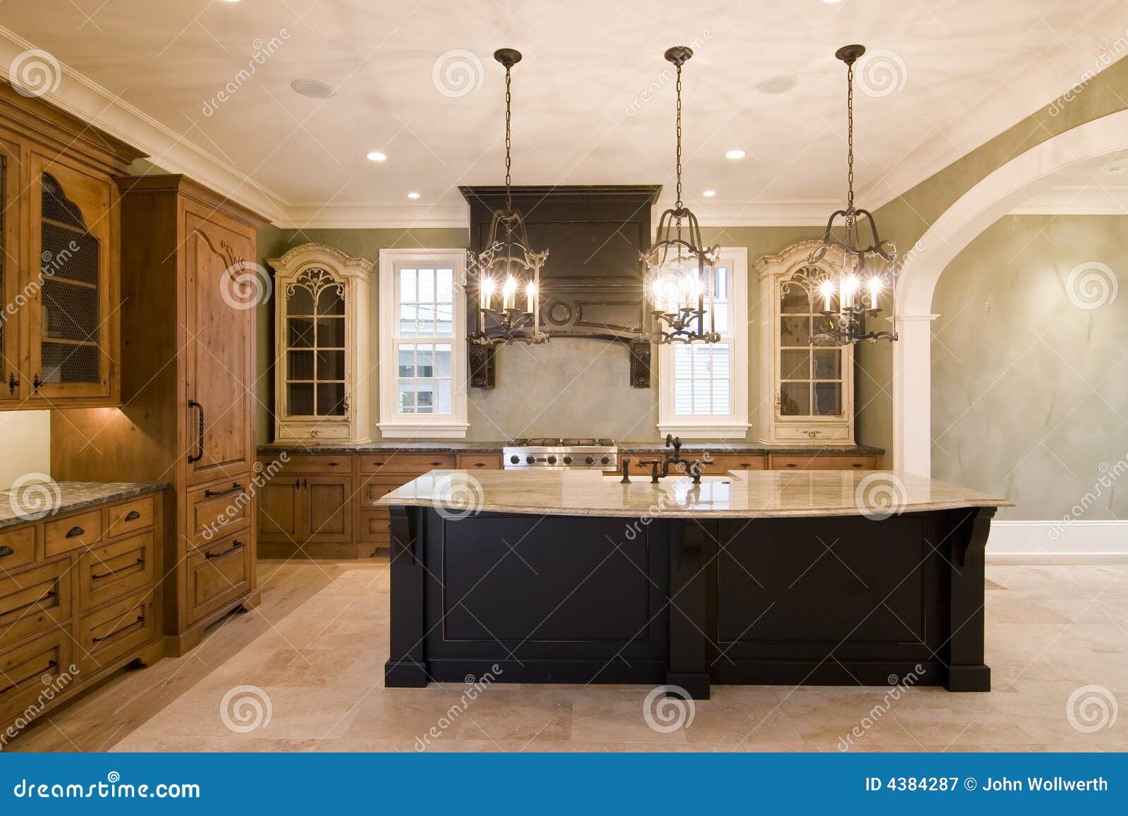 Cocina opulenta imagen de archivo. Imagen de acero, opulento - 4384287