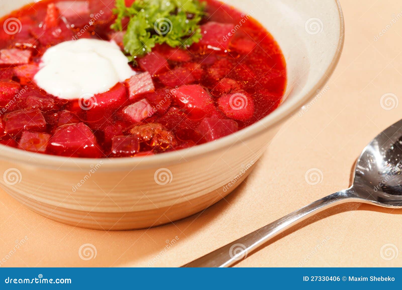 Cocina rusa. Borscht foto de archivo. Imagen de borscht - 27330406