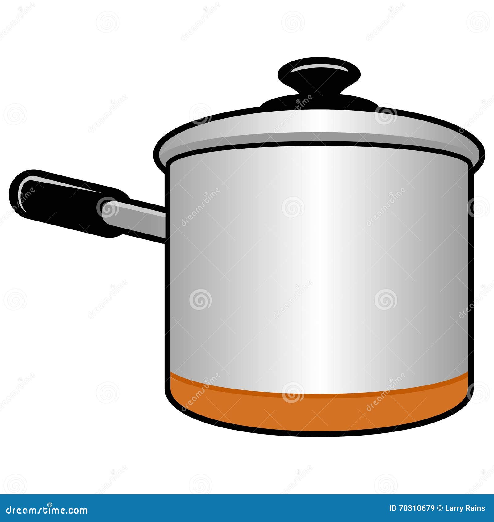 Cocinar el crisol ilustración del vector. Ilustración de maneta - 70310679