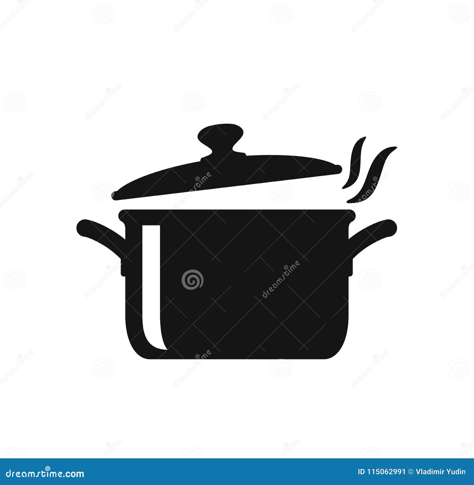 Cocinar El Icono De La Cacerola Ilustración del Vector - Ilustración de ...