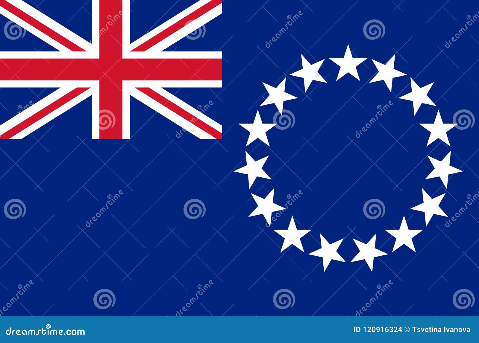 Cocine La Bandera Nacional De Islands Bandera Oficial De Los Colores