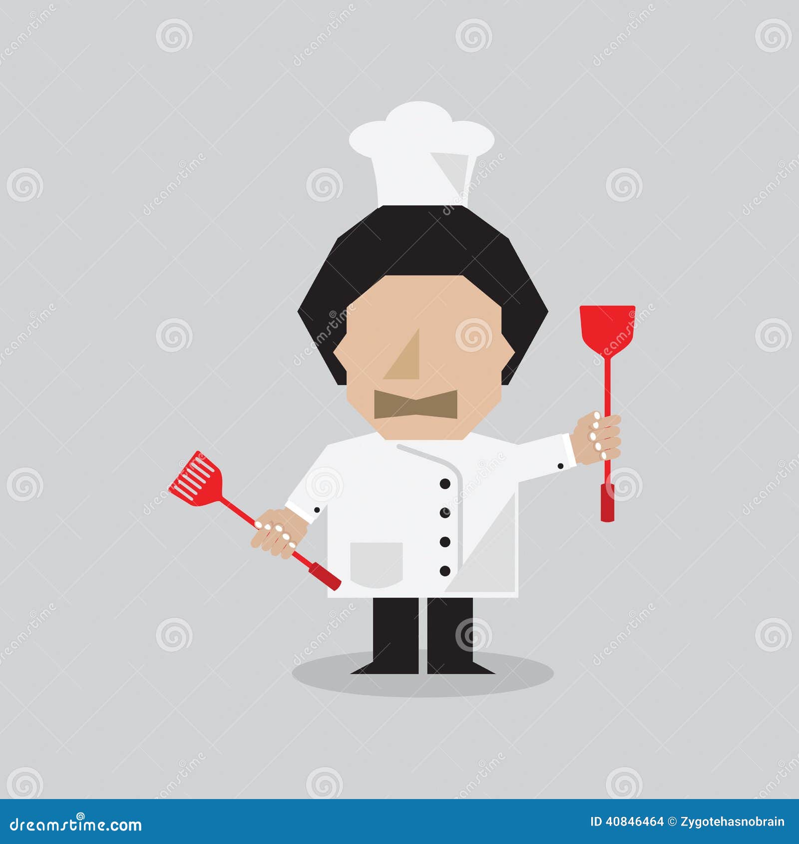 Cocinero Vector Illustration Ilustración del Vector - Ilustración de ...