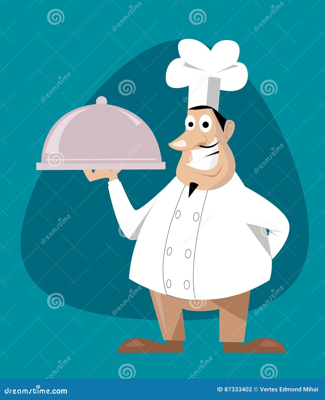 Cocinero Vector Illustration Ilustración del Vector - Ilustración de ...
