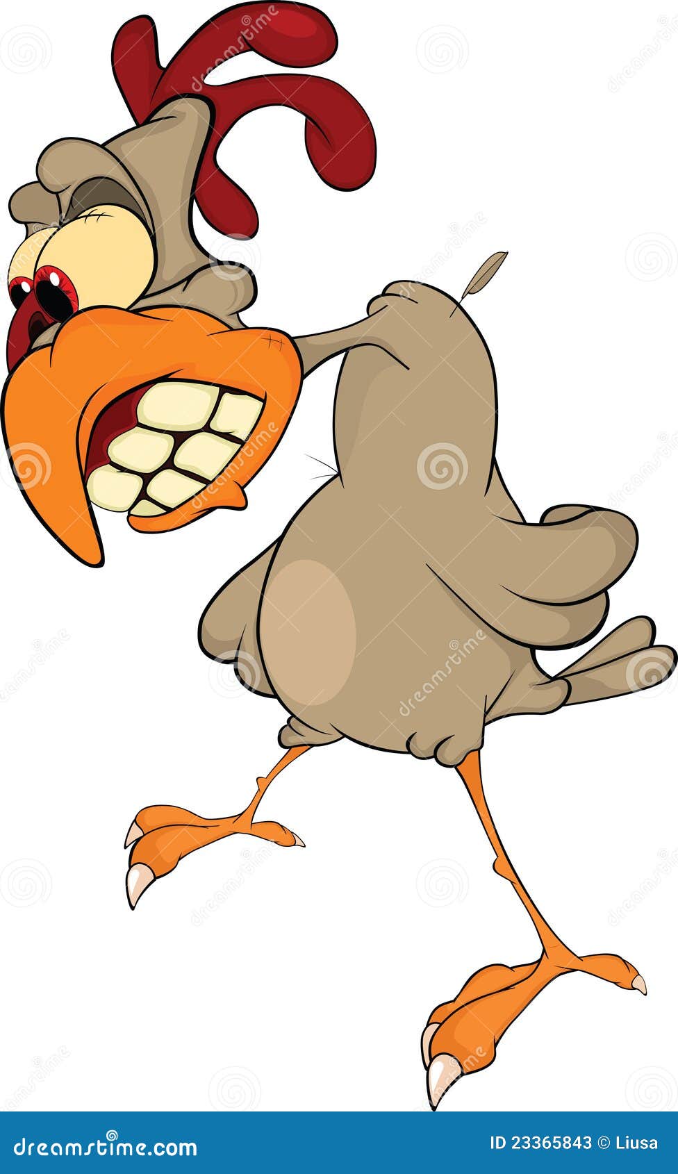 Chicken With Teeth Cartoon