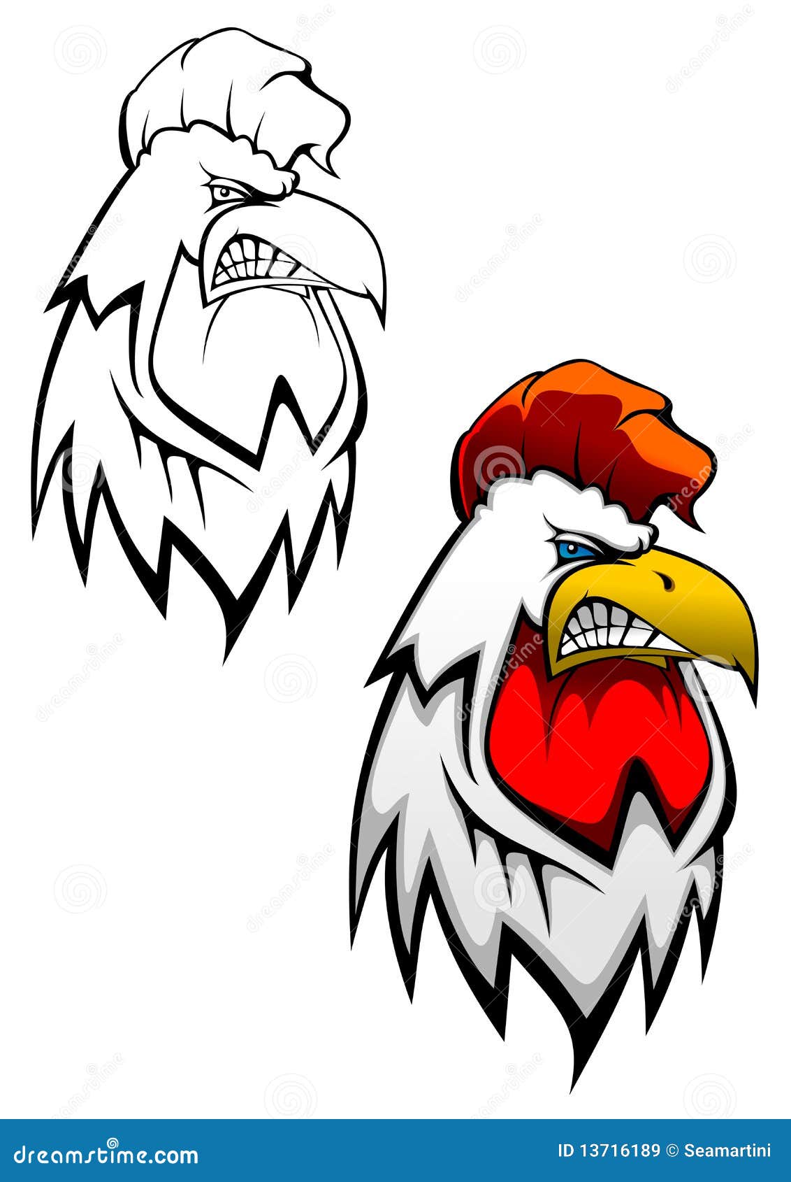 Mean Chicken Cartoon Images