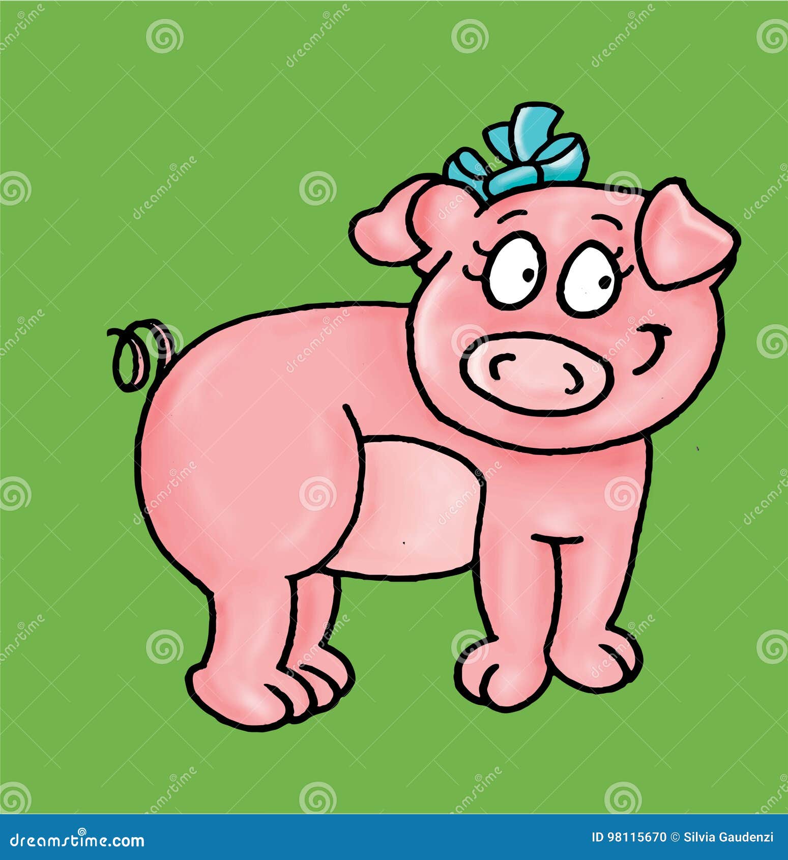 Pia stock illustration. Illustration of drawings, bownhumorous - 98115670