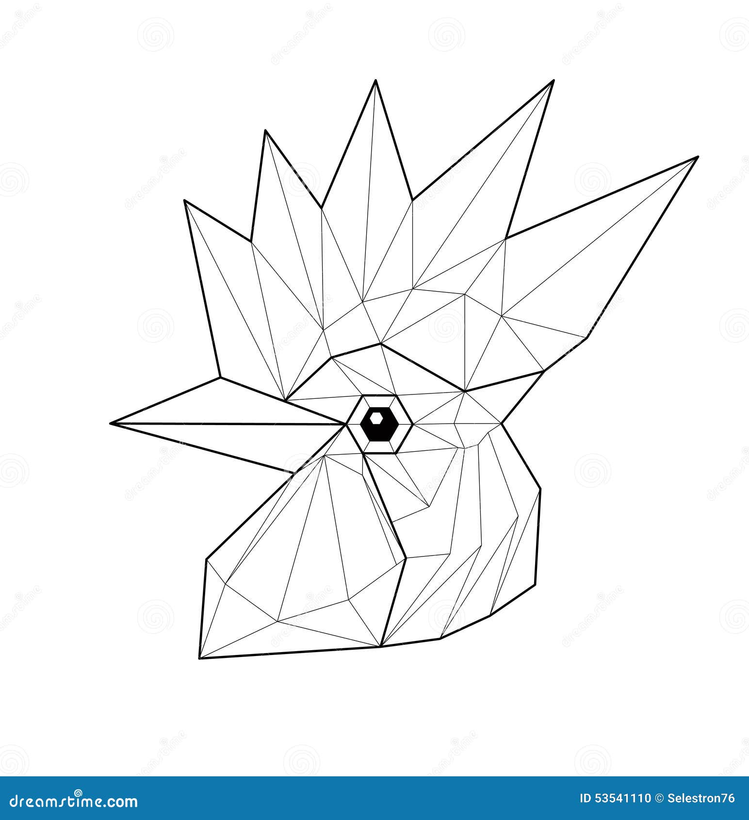 - low polygon illustration stock vector. Illustration of shape - 53541110