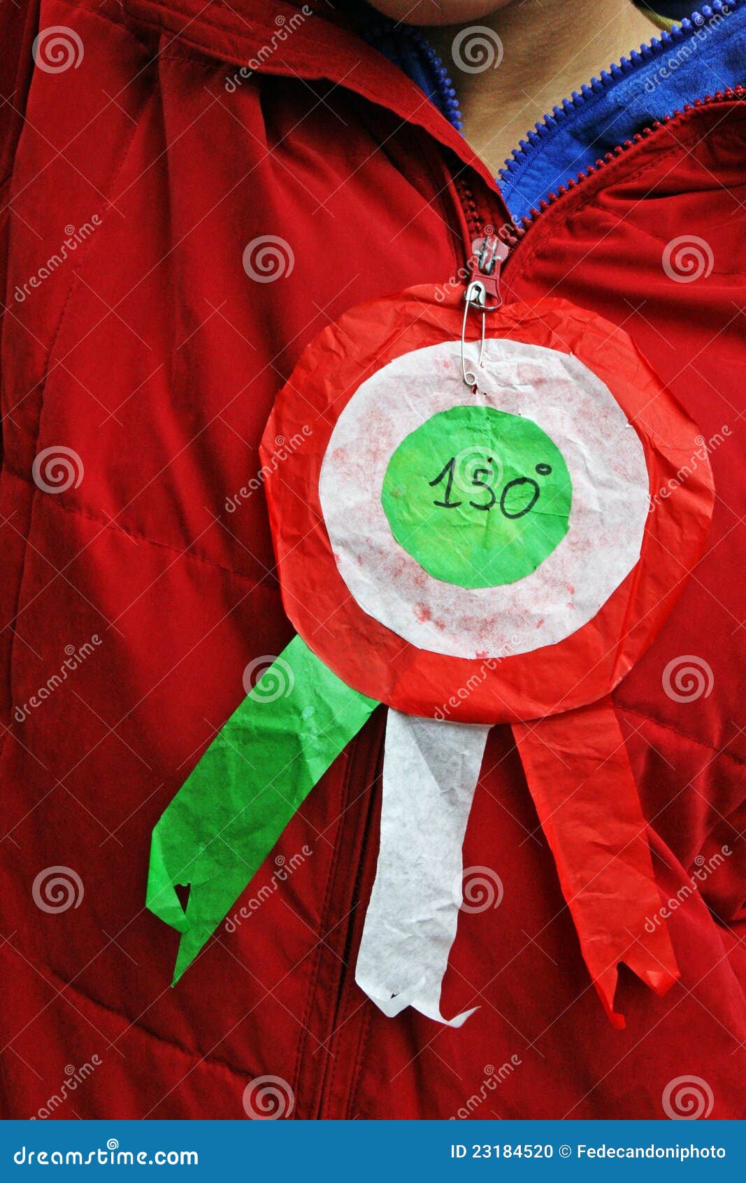 Cockade with the Italian Flag Stock Photo - Image of years, green: 23184520