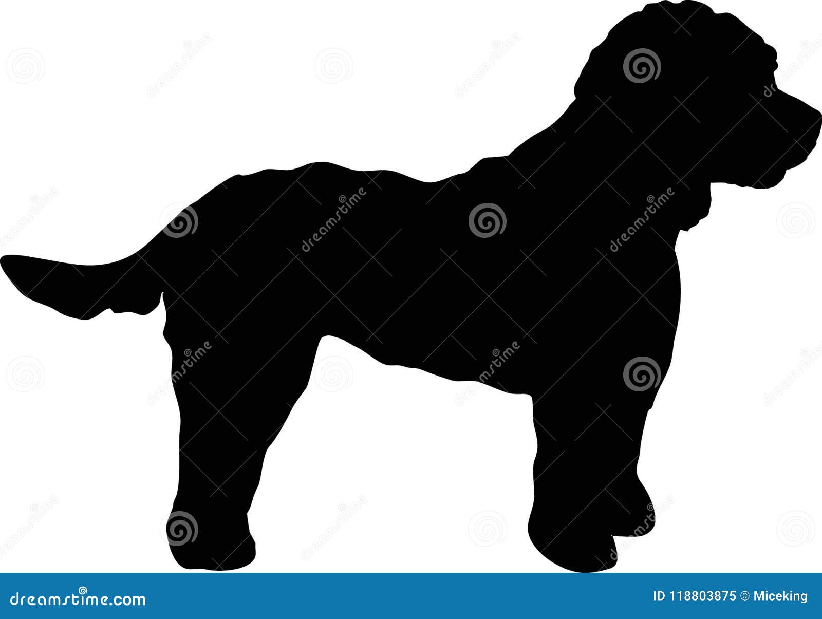Cockapoo silhouette black stock vector. Illustration of logo - 118803875