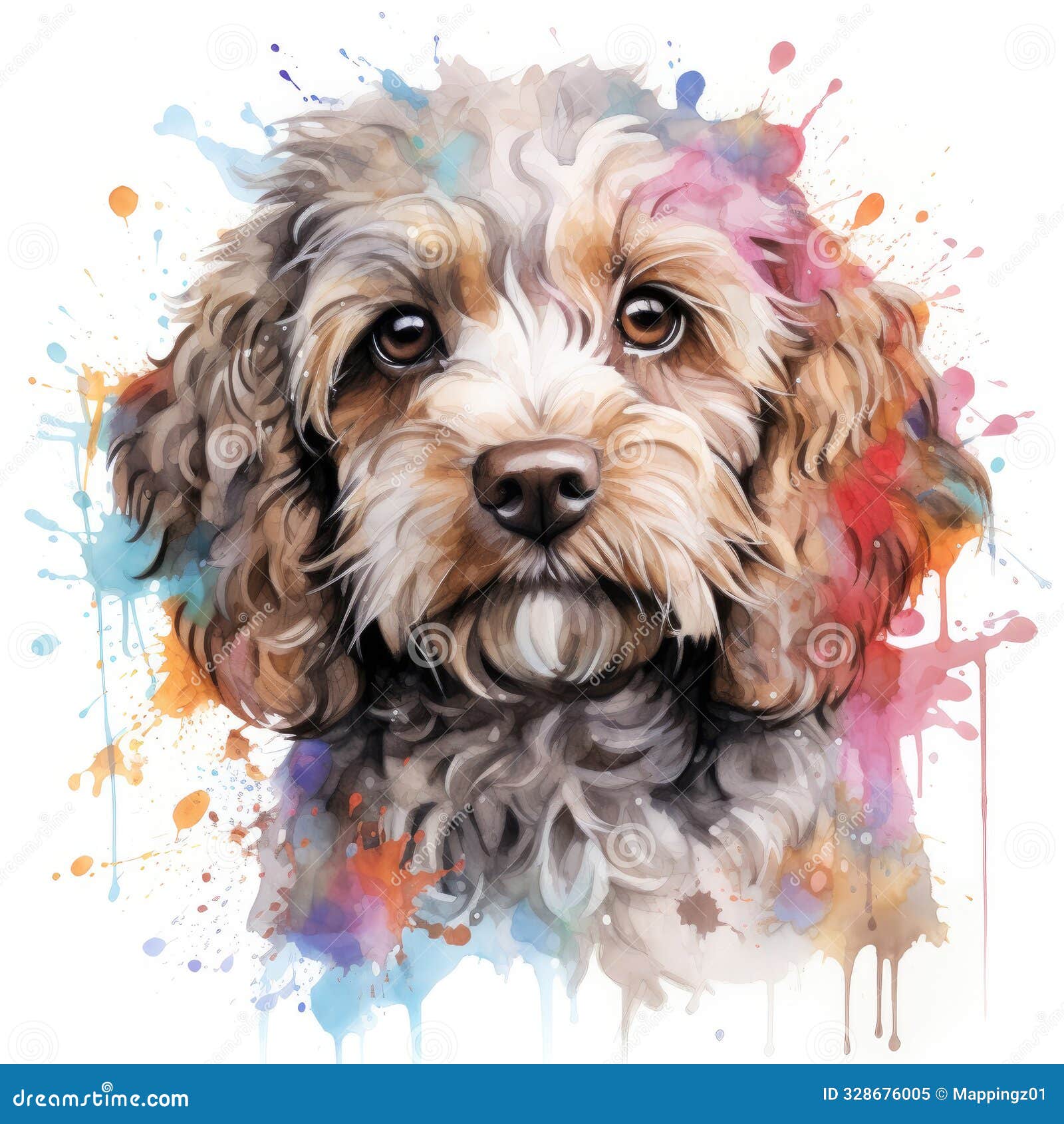 Cockapoo stock illustration. Illustration of design - 328676005