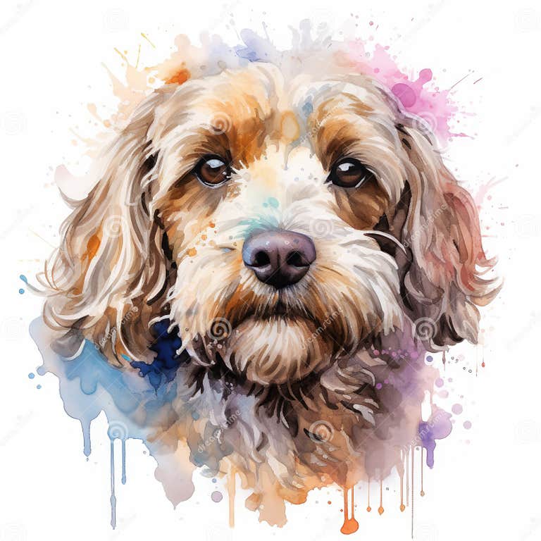 Cockapoo stock illustration. Illustration of generative - 328676013