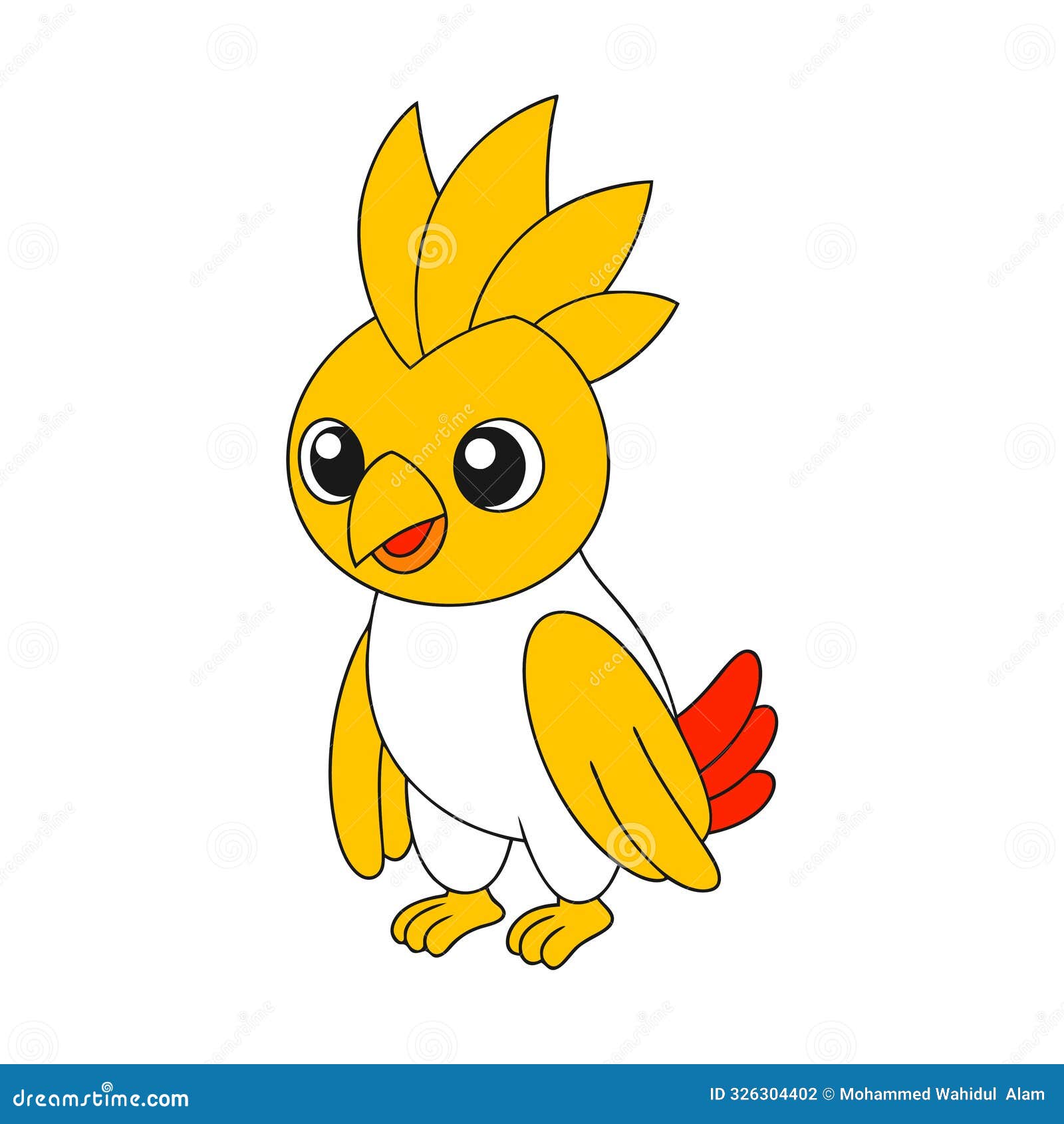 Cockatoo-full-body-vector-illustration File . Stock Illustration ...