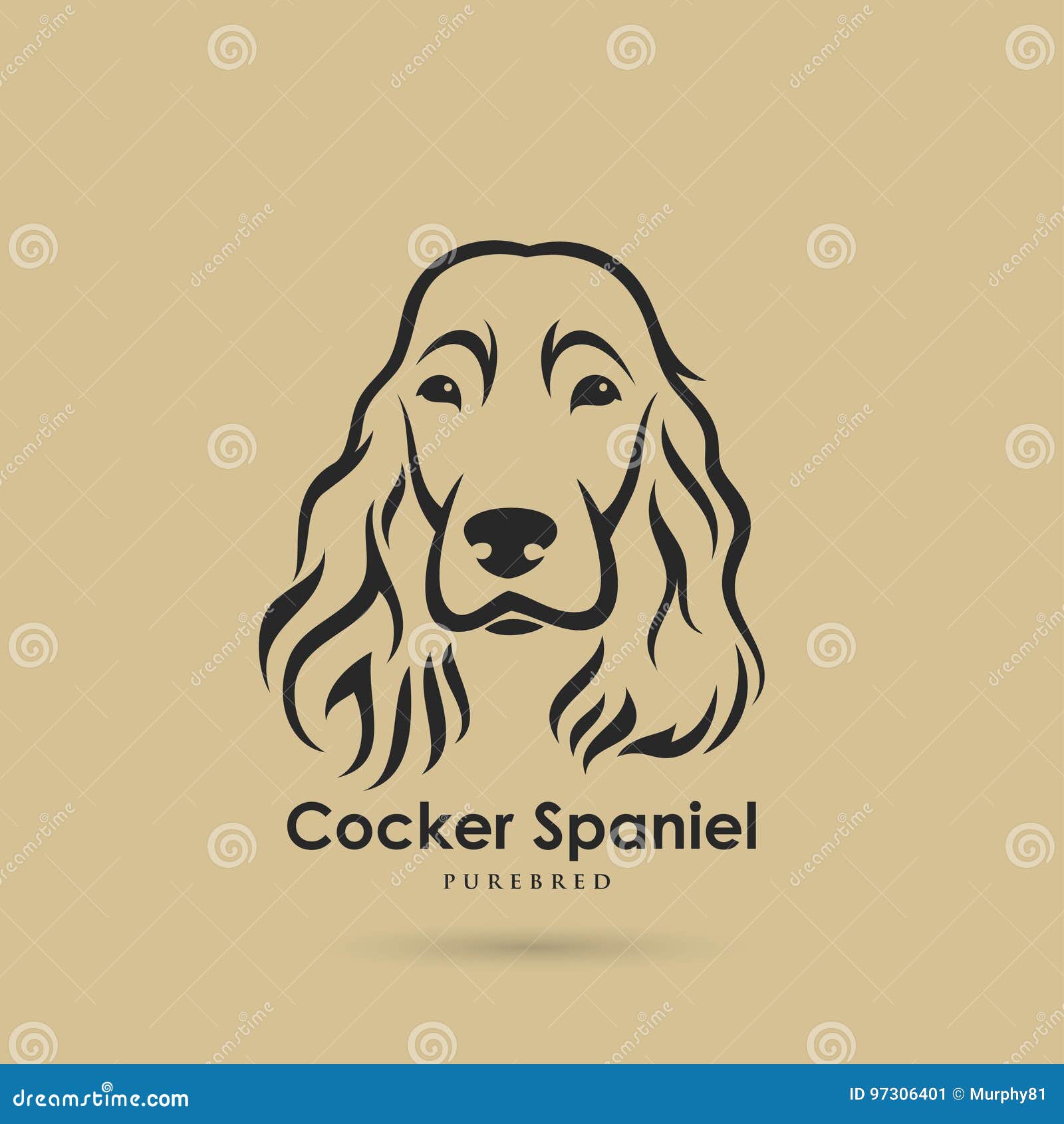 Cocker Spaniel - Vector Illustration Stock Vector - Illustration of ...