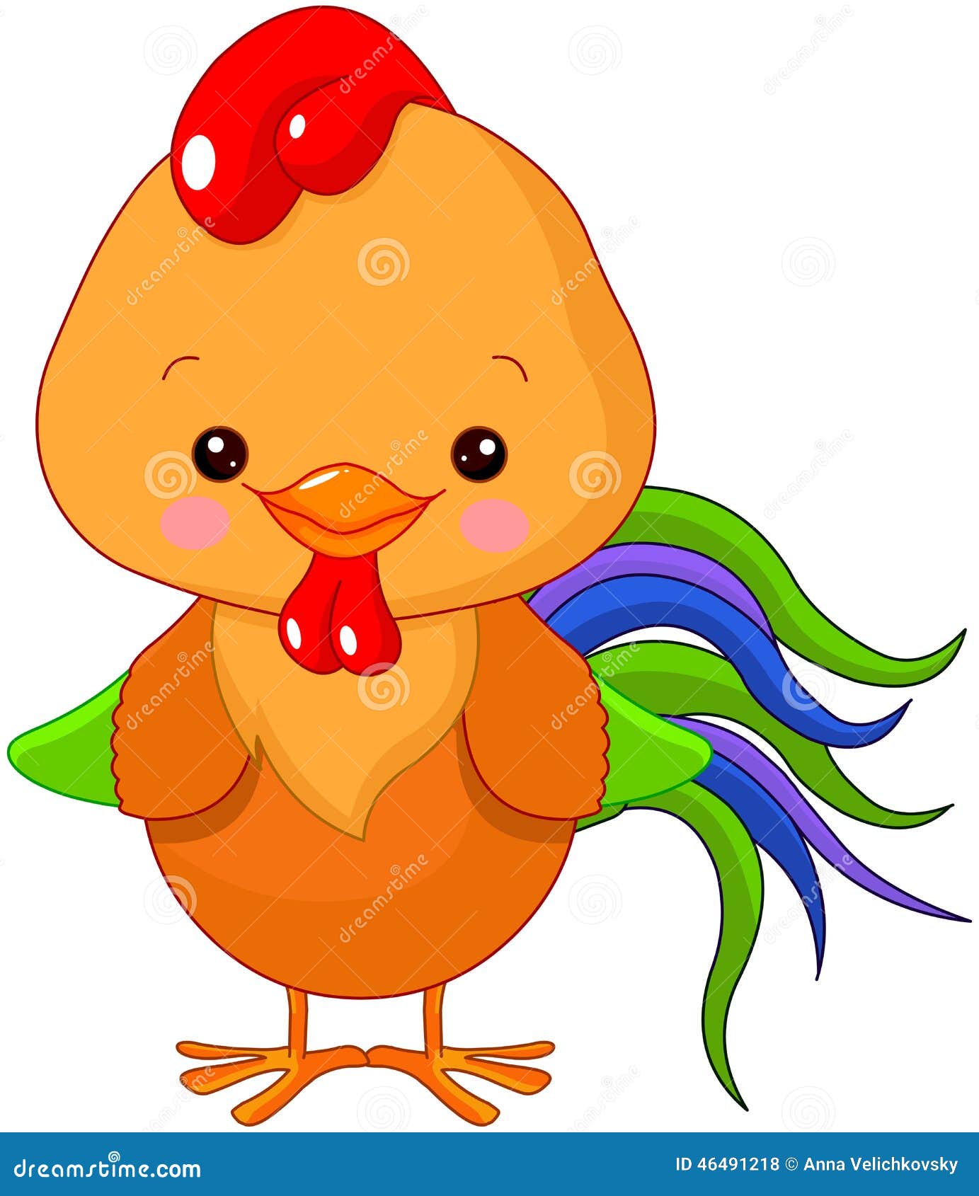 Cockerel stock vector. Illustration of icons, cockerel - 46491218