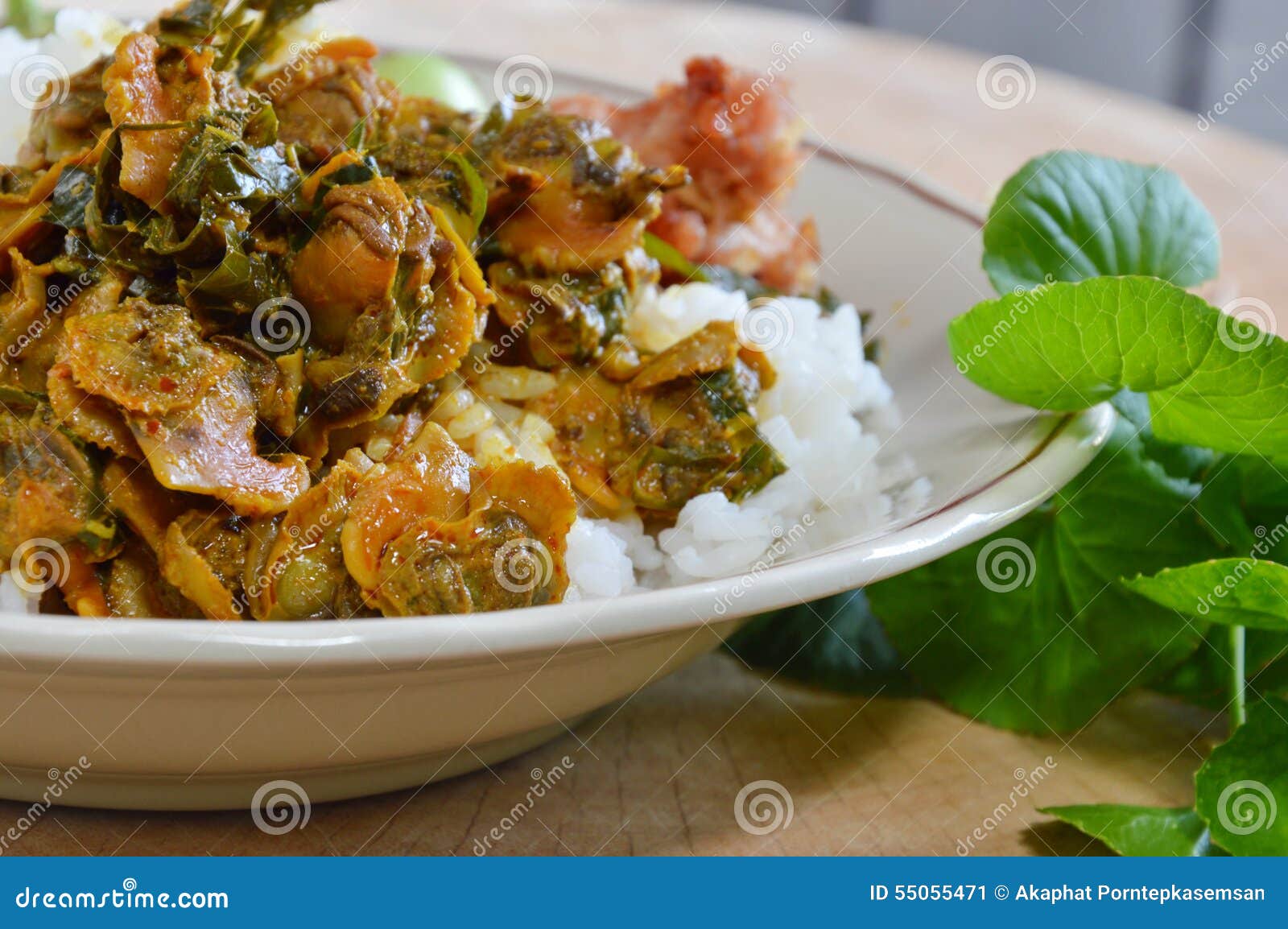 Cockle Curry with Betel Leaves Stock Image - Image of eggplant, meal ...