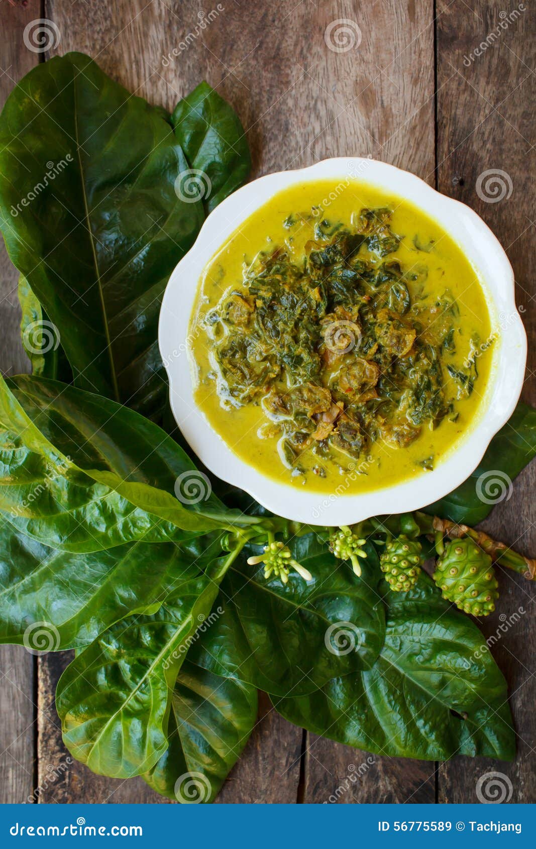 Cockle Curry with Noni Leaves. Stock Image - Image of pattern, nature ...