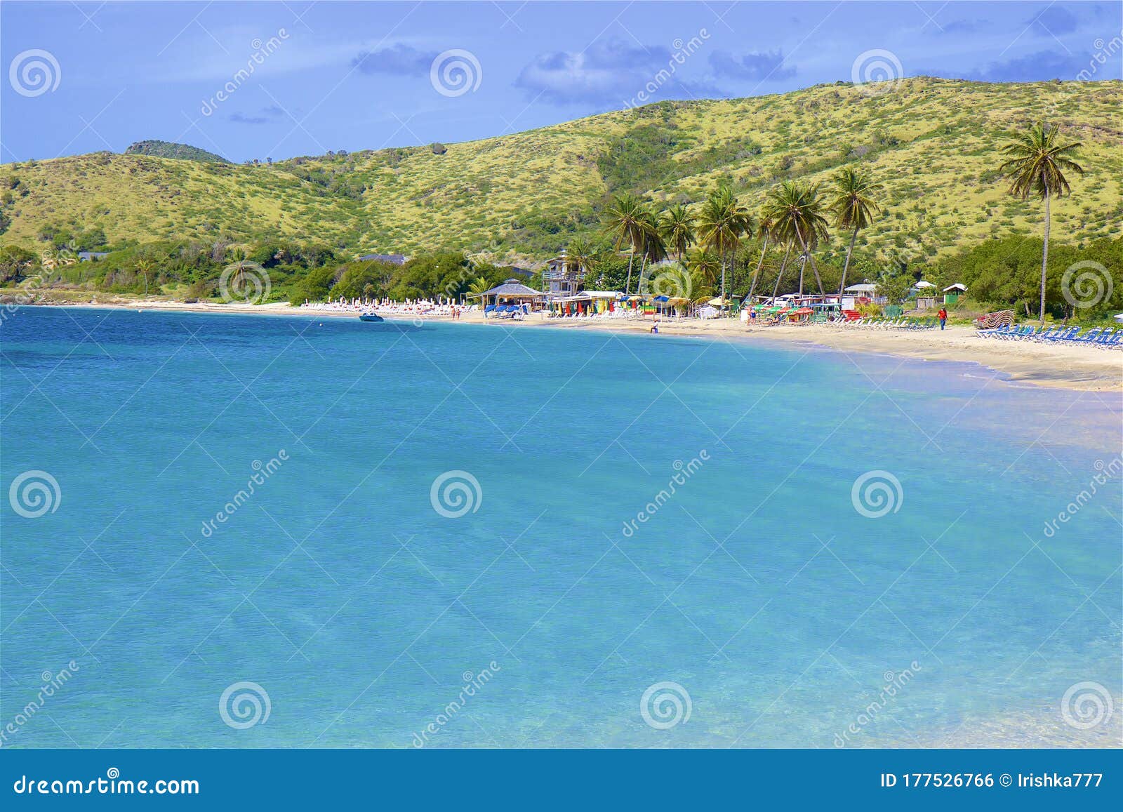 Cockleshell Bay in St Kitts, Caribbean Stock Photo - Image of houses ...