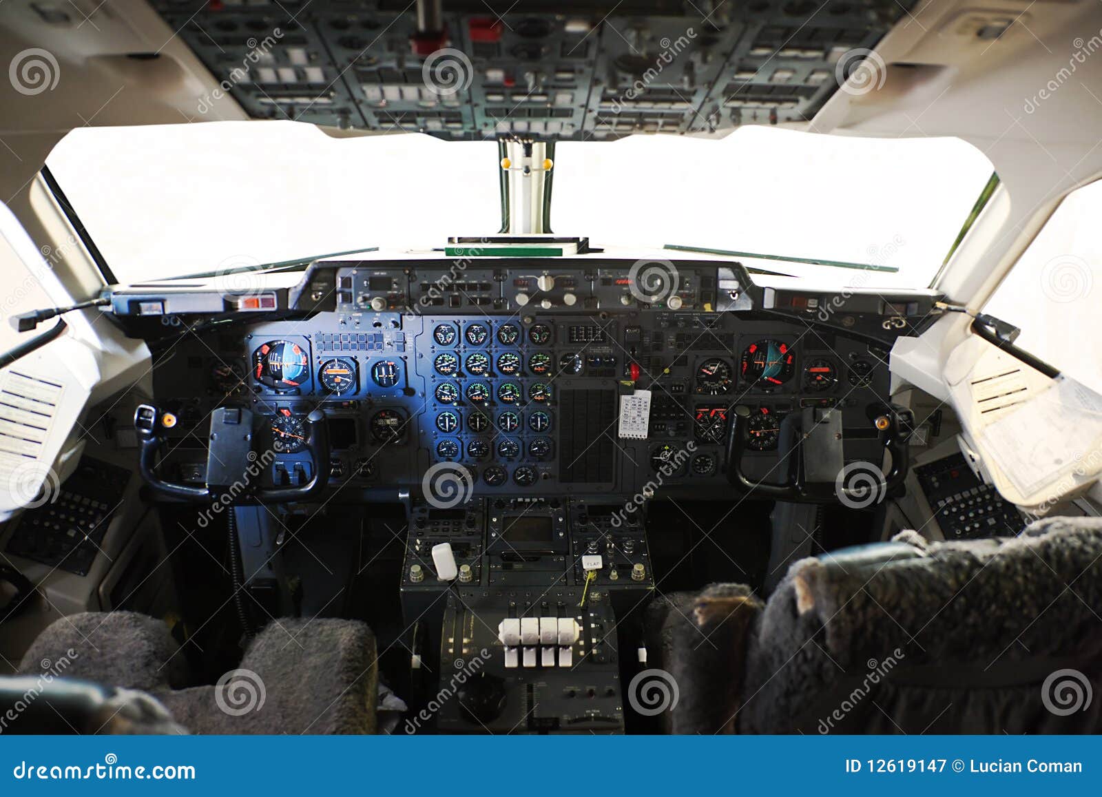Cockpit stock image. Image of flying, compass, flight - 12619147