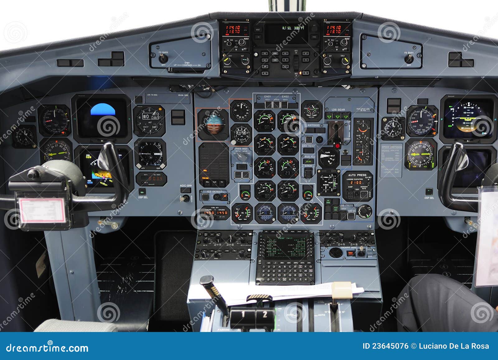 Cockpit stock photo. Image of instrument, pilot, display - 23645076