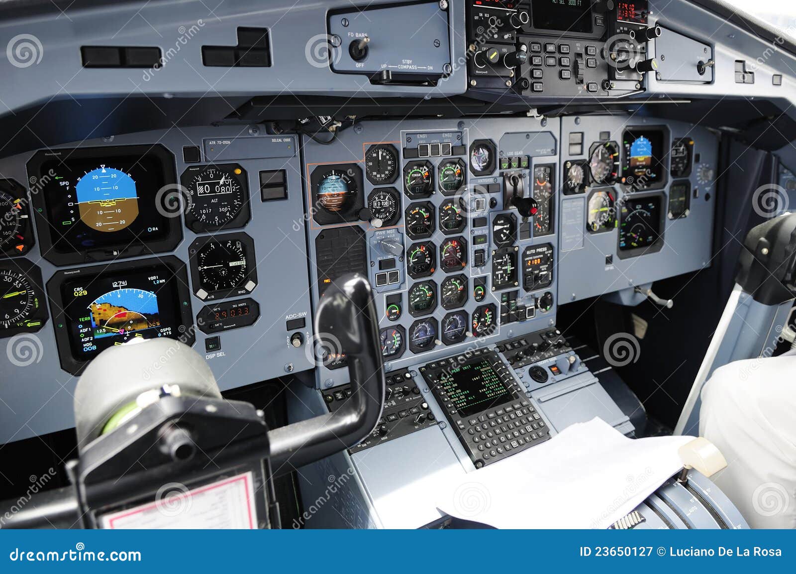 Cockpit stock image. Image of altitude, flight, night - 23650127