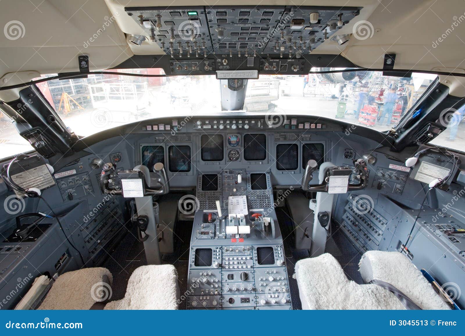 In the cockpit stock image. Image of airline, landing - 3045513