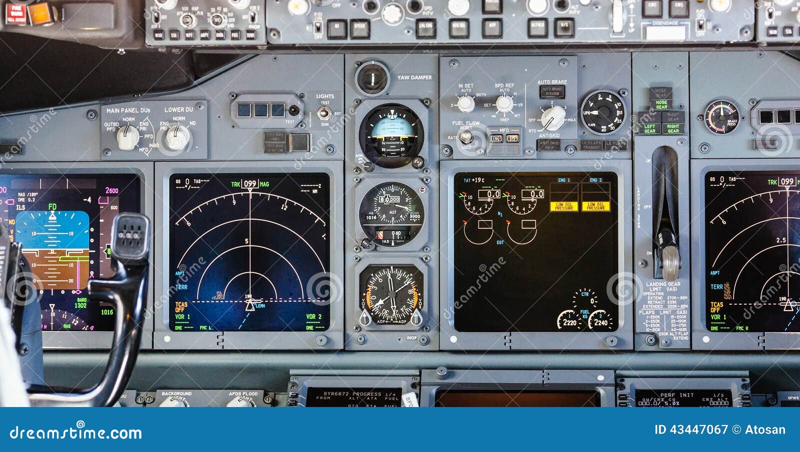 Cockpit stock image. Image of computer, button, knob - 43447067