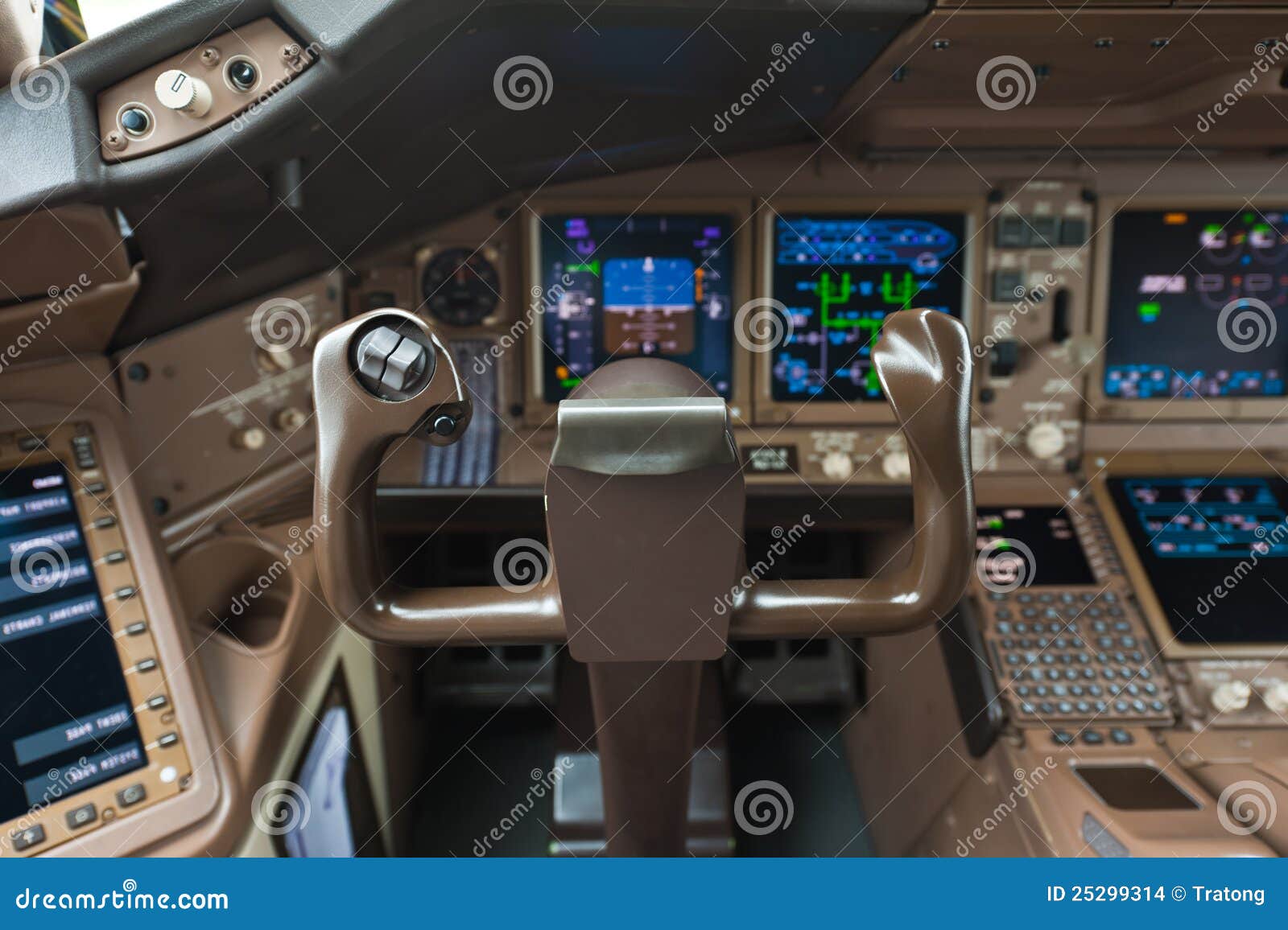 Cockpit of airplane stock photo. Image of cargo, arrival - 25299314