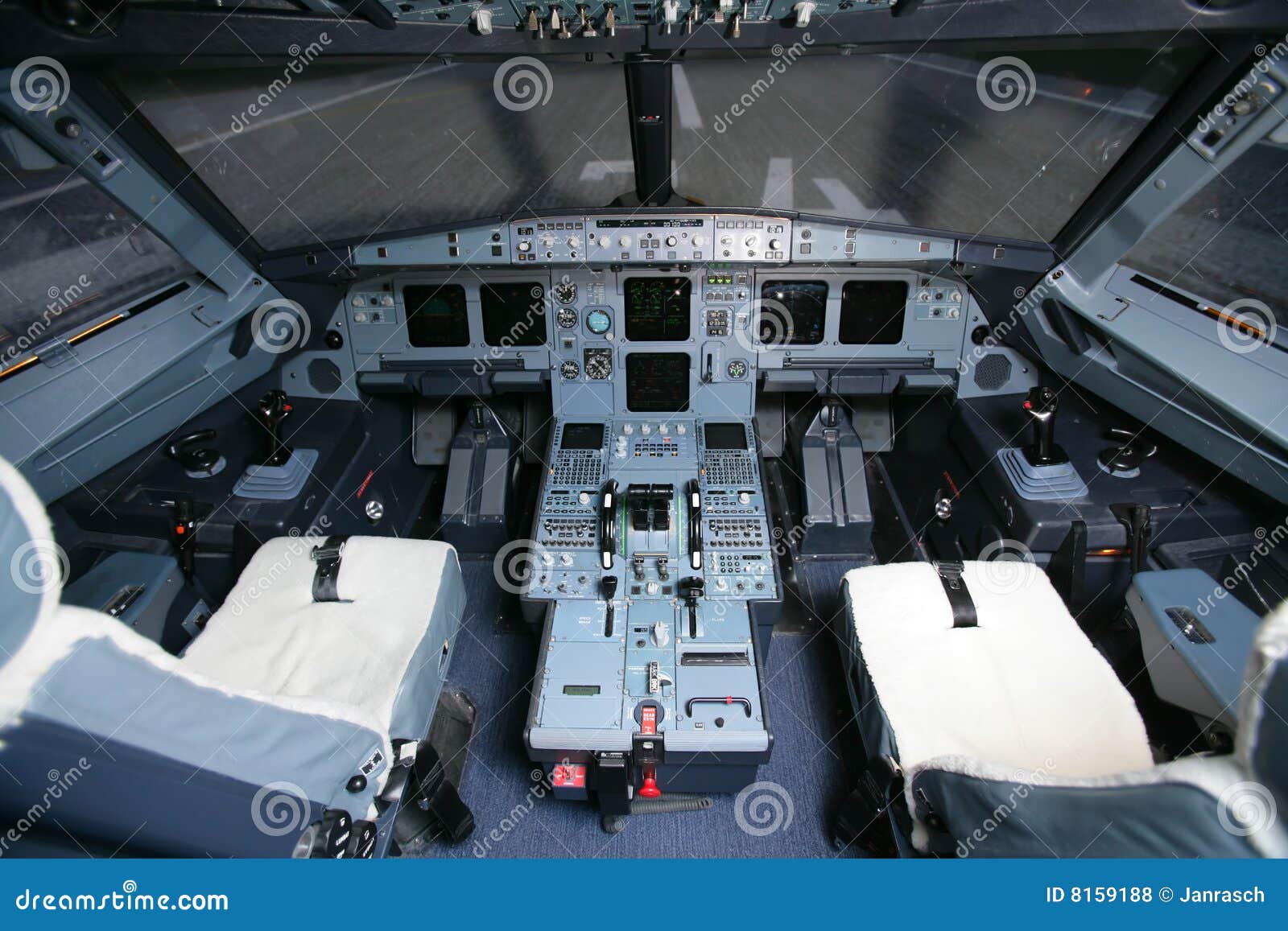 Boeing 777 Instrument Panel Cockpit Displays Royalty-Free Stock Photo ...
