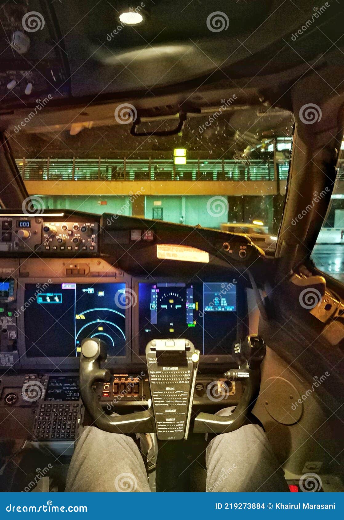 Cockpit Boeing 737 Auto Pilot Control Panel Stock Photo | CartoonDealer ...