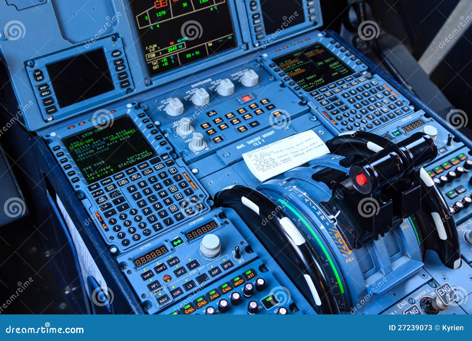 Cockpit console stock image. Image of commercial, inside - 27239073