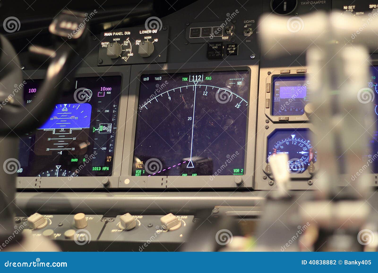 Cockpit stock photo. Image of pilot, commercial, cockpit - 40838882