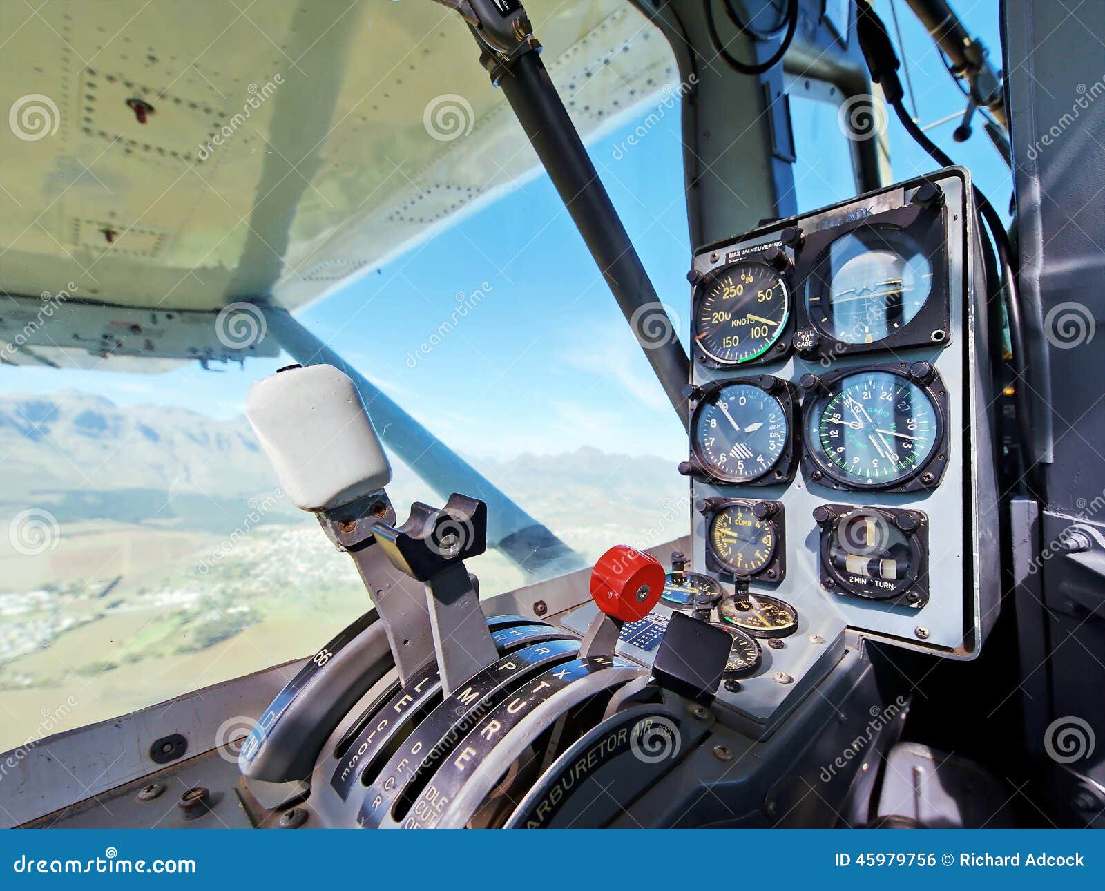 Cockpit Controls & Instruments Stock Photo - Image of flying, equipment ...