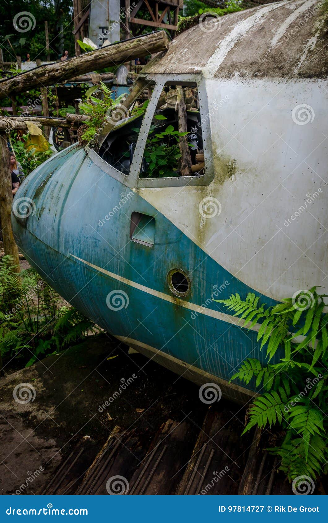 Old Crashed Plane In Iceland With Heavy Storm Clouds Royalty-Free Stock ...