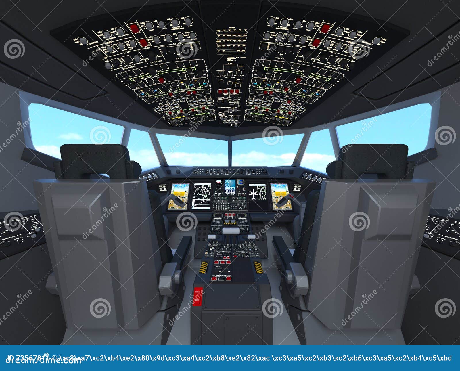 Cockpit stock illustration. Illustration of traffic, operation - 73567811
