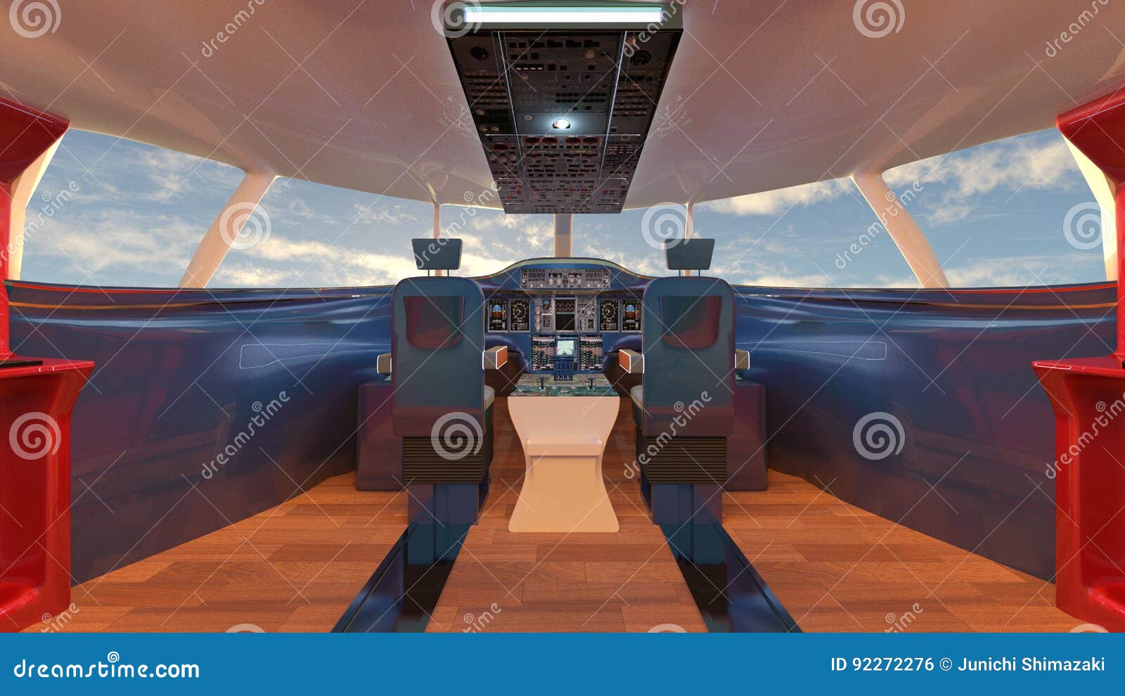 Cockpit stock illustration. Illustration of passenger - 92272276