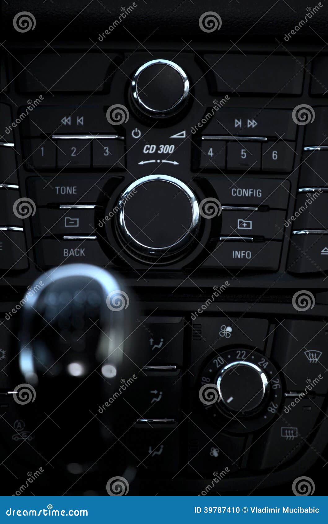 Cockpit And Dash, Gearstick In Modern Car Stock Image | CartoonDealer ...