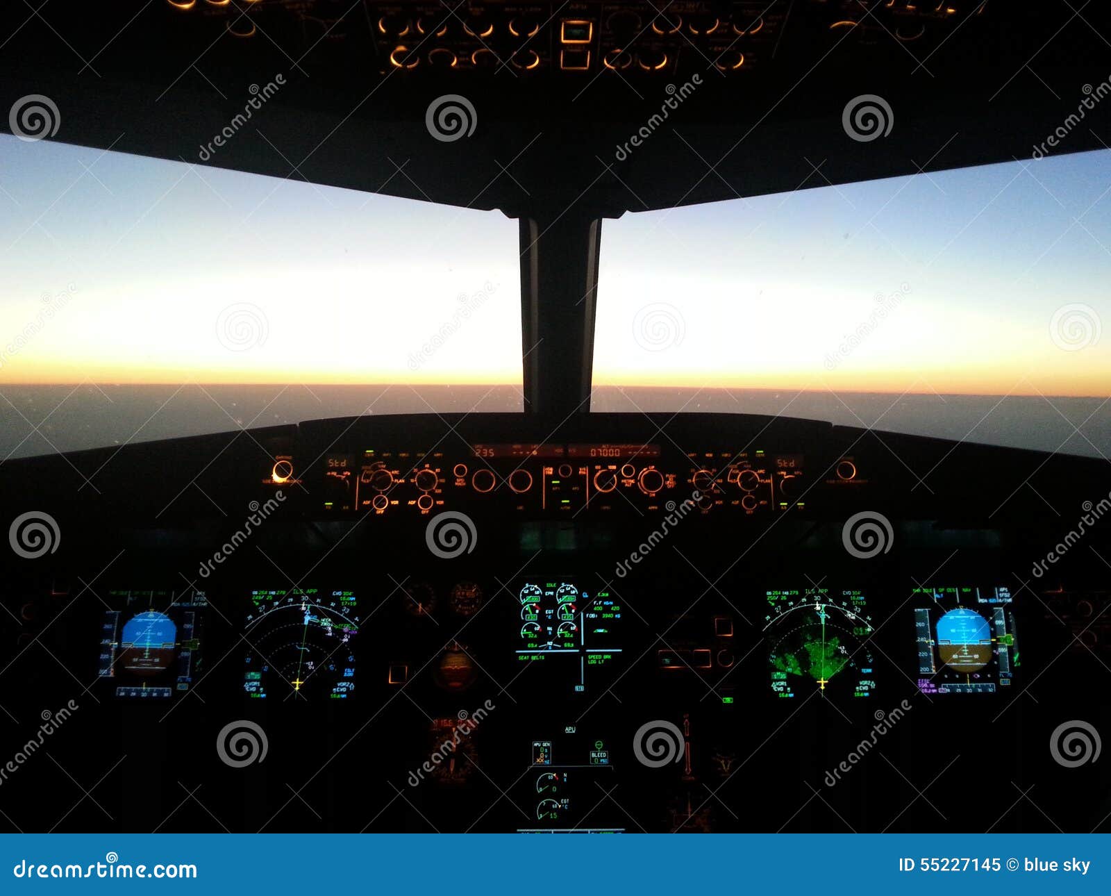 A320 cockpit stock image. Image of view, time, a320, cockpit - 55227145