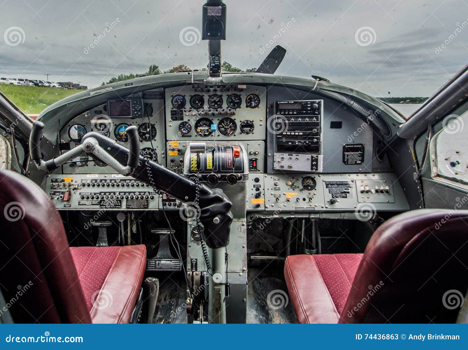 Otter Float Plane Taking Off From Muncho Lake Royalty-Free Stock Photo ...