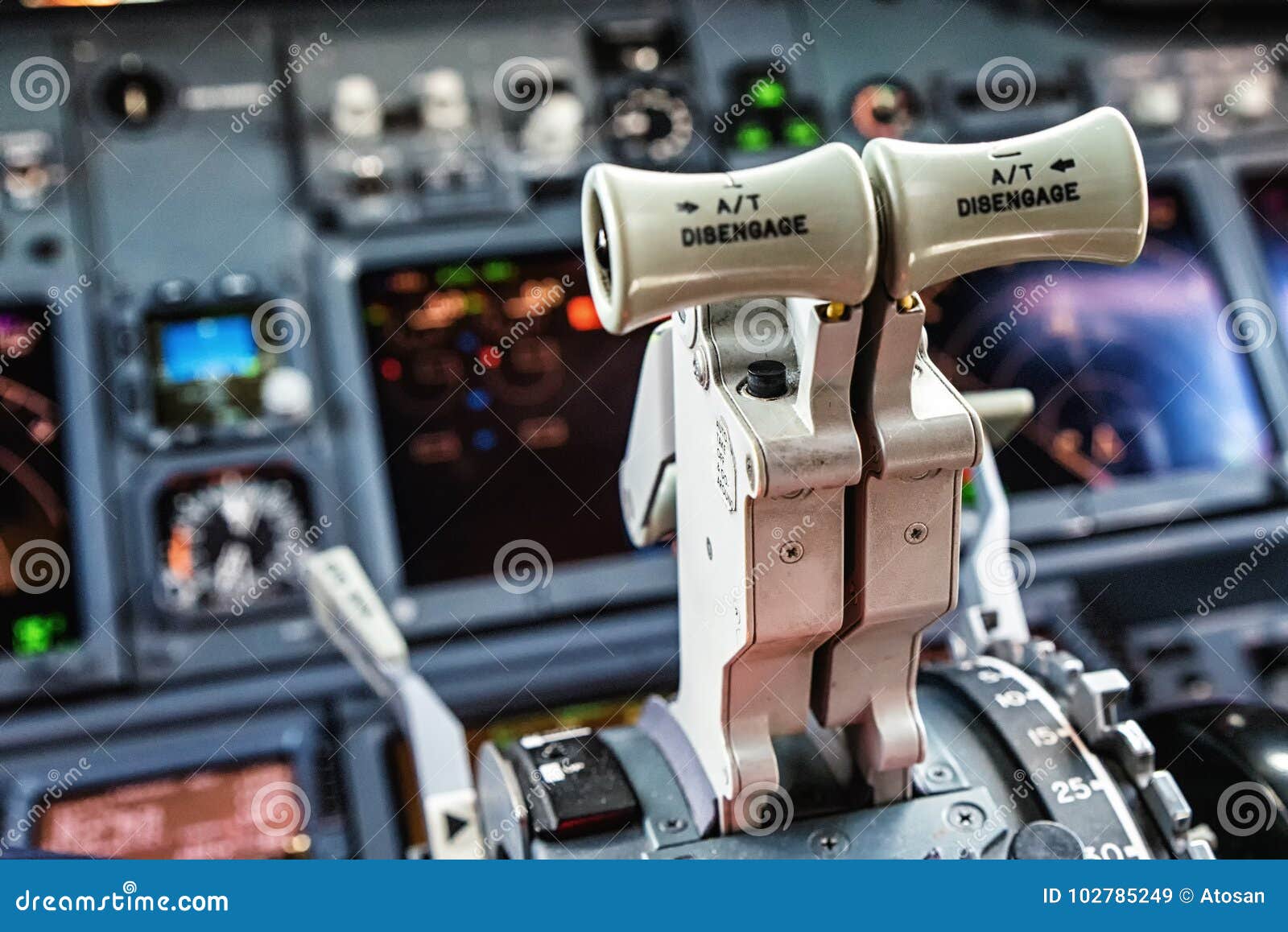Aircraft Throttle stock image. Image of control, cockpit - 102785249