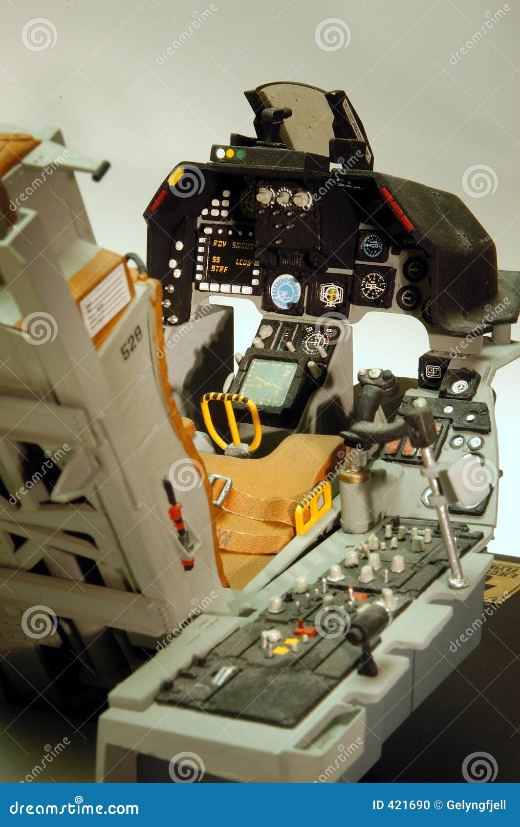 Cockpit F-16 stock photo. Image of instruments, knobs, lever - 421690